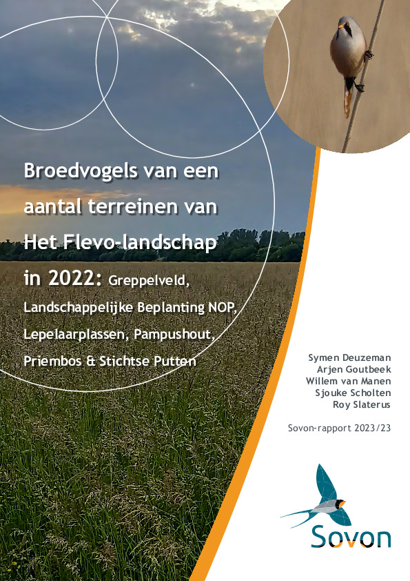 Broedvogels van een aantal terreinen van Het Flevo-landschap in 2022 | Sovon Vogelonderzoek