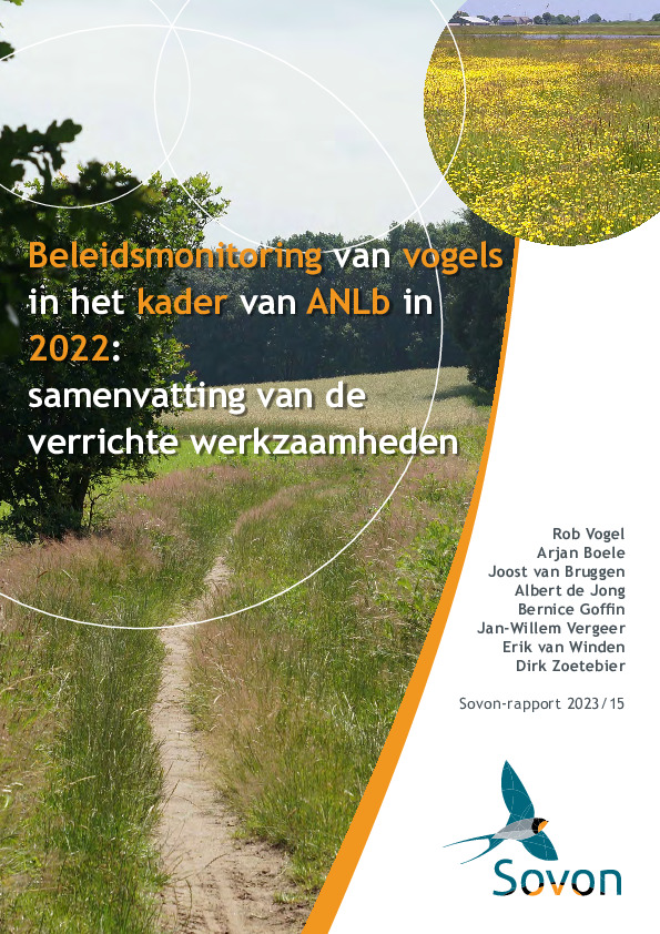 Beleidsmonitoring van vogels in het kader van ANLb in 2022 ...